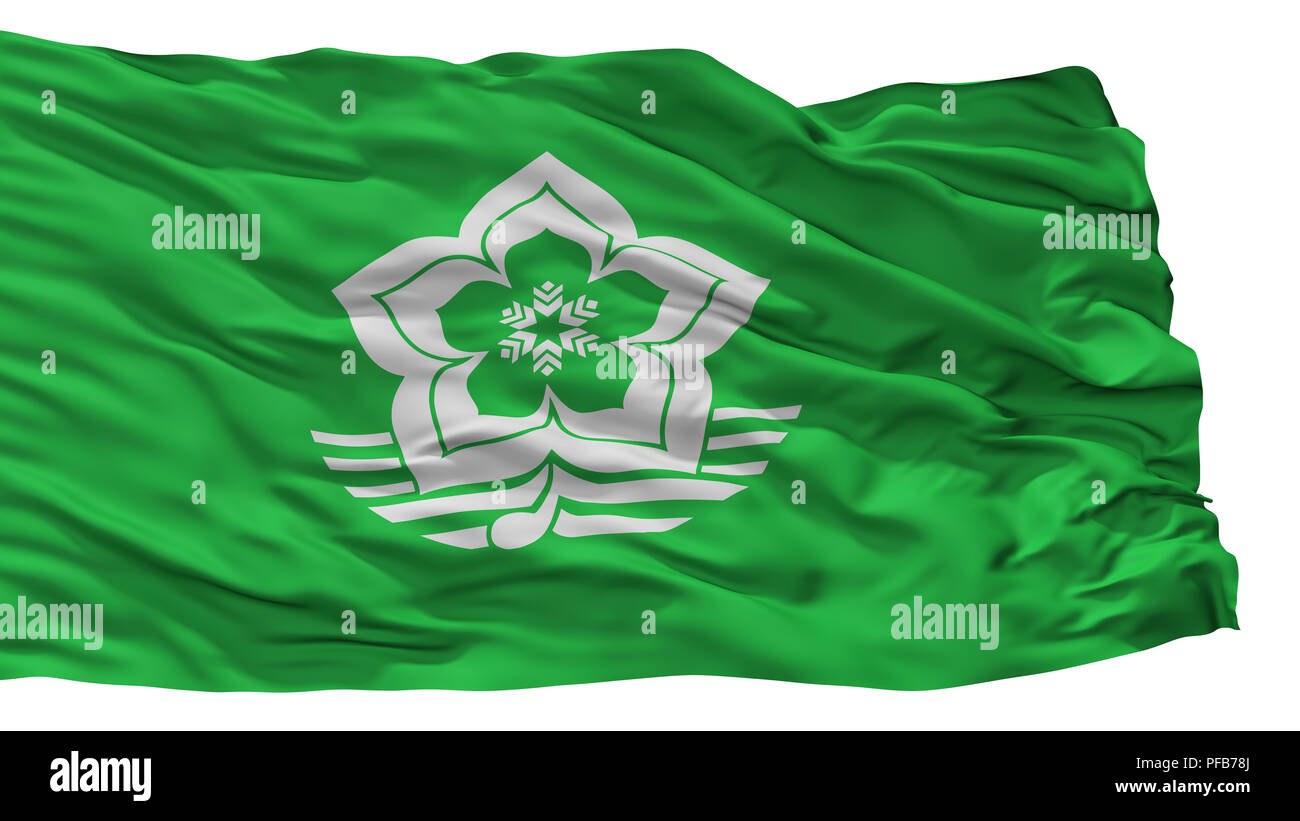 Harbin City Flag, China, Isolated On White Background Stock Photo - Alamy