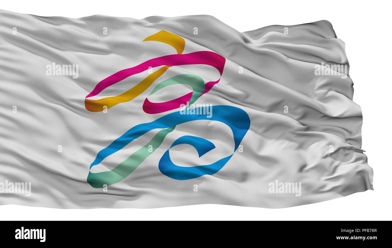 Kaohsiung City Flag, China, Isolated On White Background Stock Photo ...