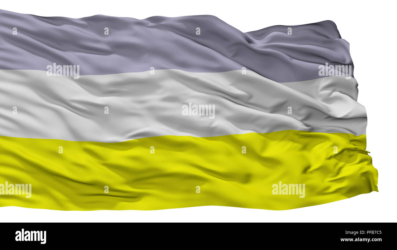 Bosconia City Flag, Colombia, Cesar Department, Isolated On White ...