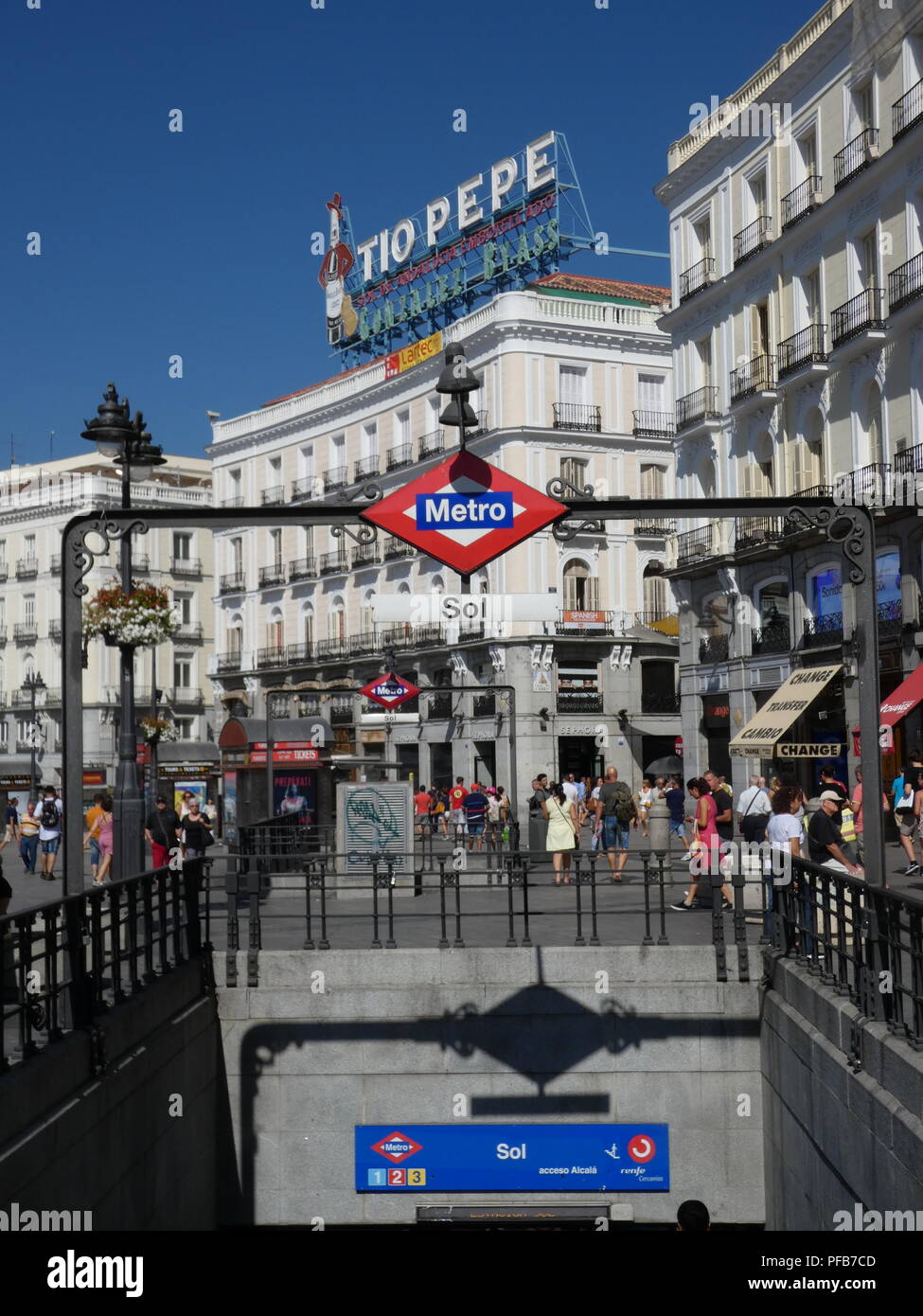 Madrid city centre Stock Photo - Alamy