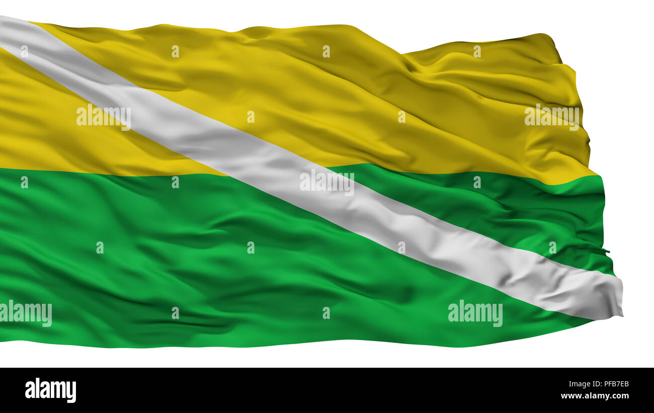 Chiriguana City Flag, Colombia, Cesar Department, Isolated On White ...