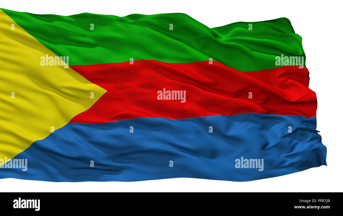 Copacabana City Flag, Colombia, Isolated On White Background Stock ...