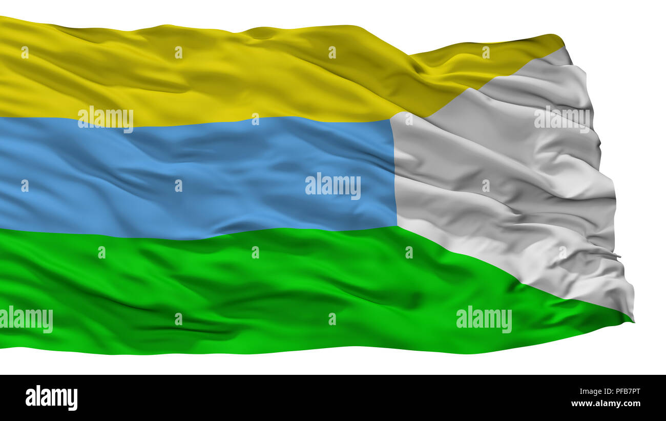 Cunday City Flag, Colombia, Isolated On White Background Stock Photo ...