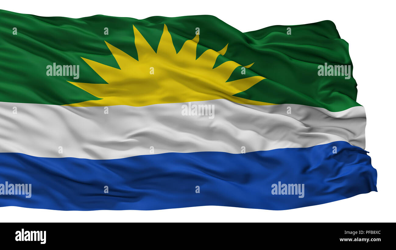 La Gloria City Flag, Colombia, Cesar Department, Isolated On White ...