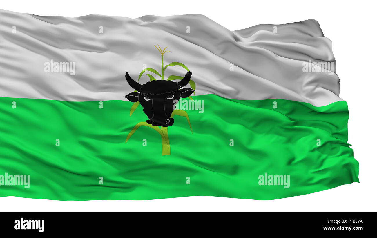 Mahates City Flag, Colombia, Bolivar Department, Isolated On White ...