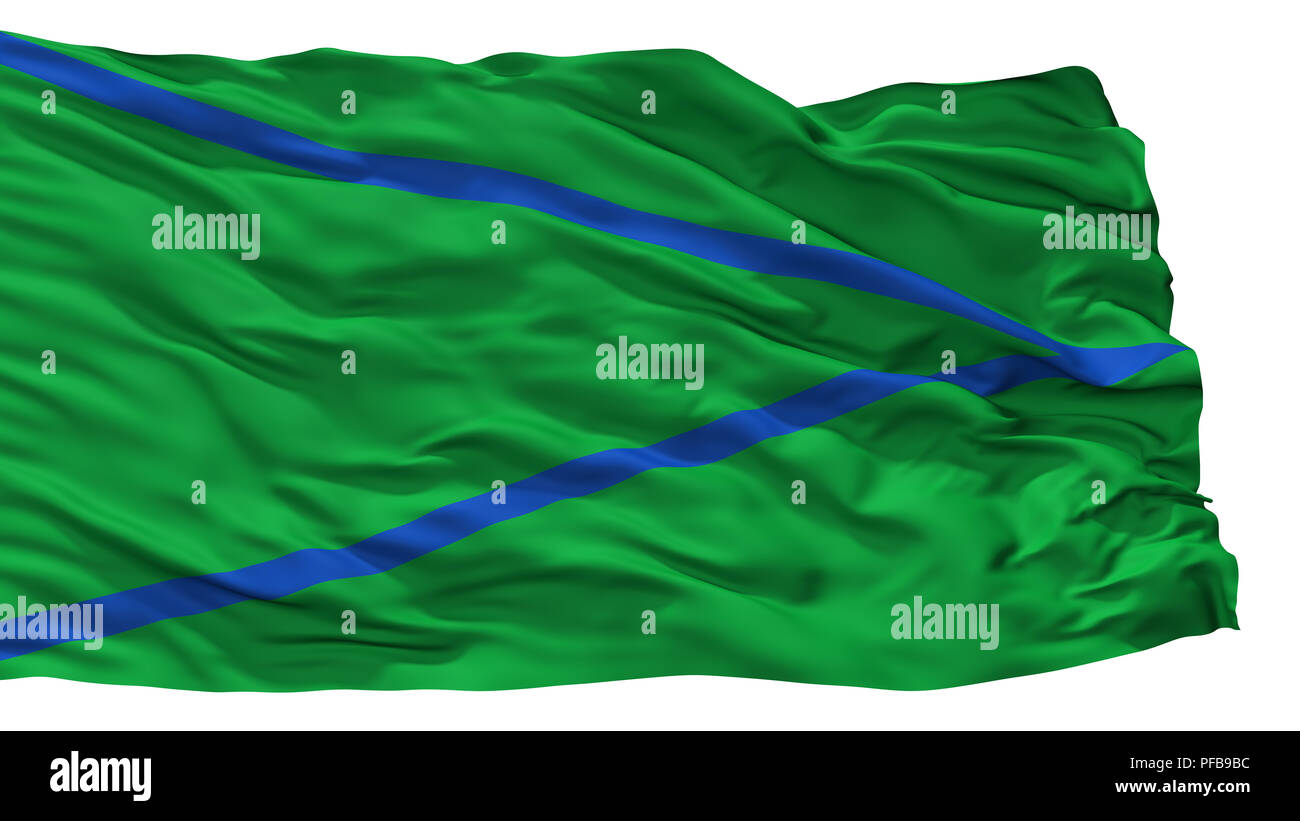 Patia City Flag, Colombia, Cauca Department, Isolated On White ...