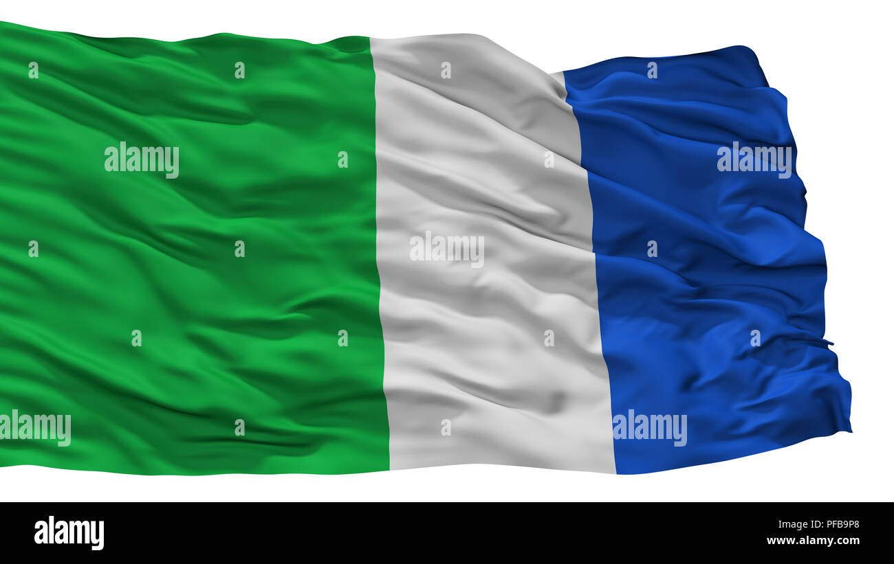 Pitalito City Flag, Colombia, Huila Department, Isolated On White ...