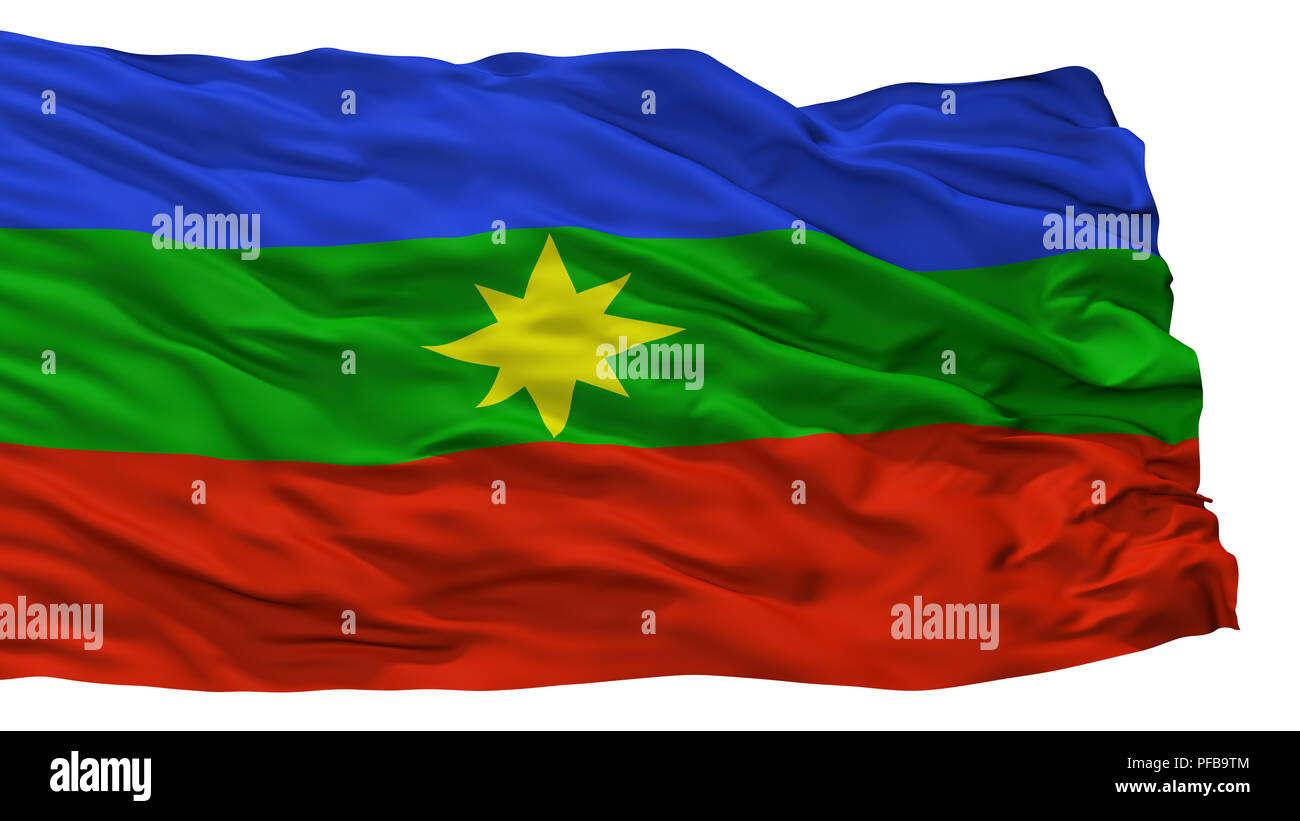 Planeta Rica City Flag, Colombia, Isolated On White Background Stock ...