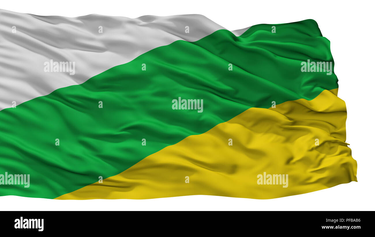 Sahagun City Flag, Colombia, Cordoba Department, Isolated On White ...