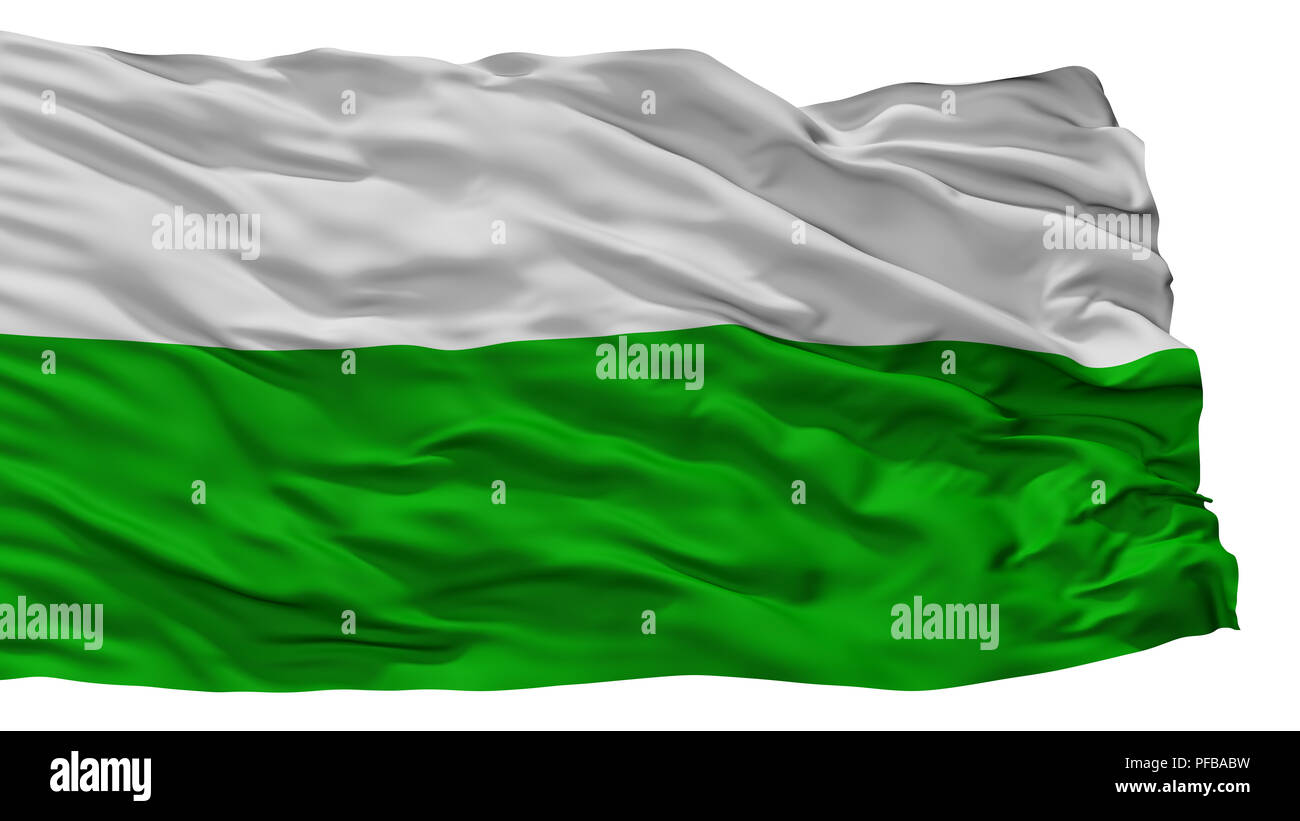 Sevilla City Flag, Colombia, Valle Department, Isolated On White ...