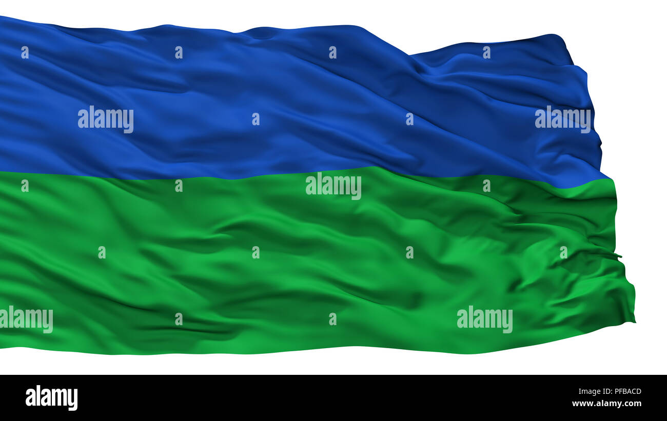 Soledad City Flag, Colombia, Atlantico Department, Isolated On White ...