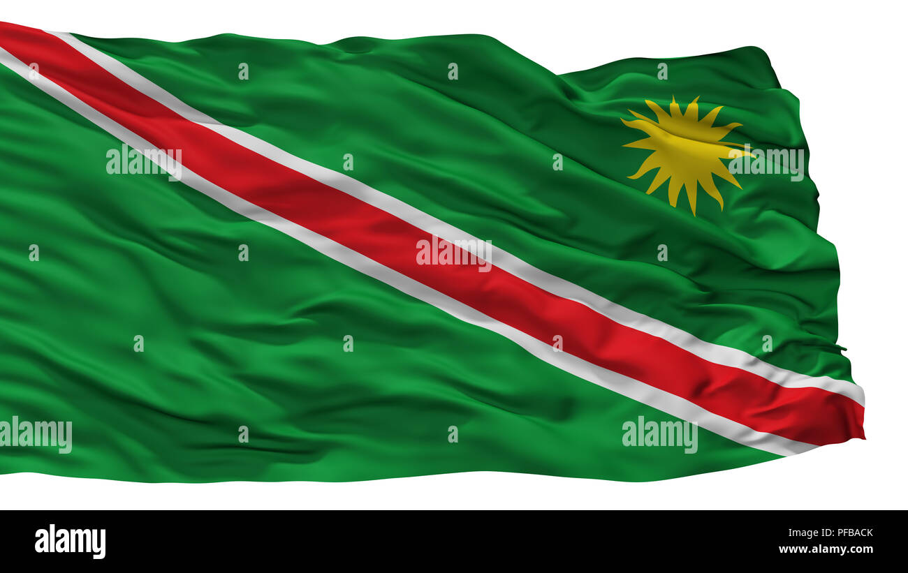 Soraca City Flag, Colombia, Boyaca Department, Isolated On White ...