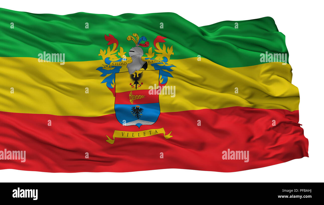 Villeta City Flag, Colombia, Isolated On White Background Stock Photo ...