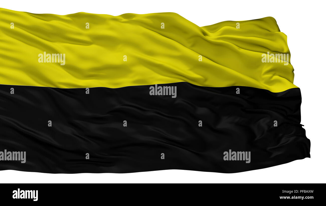 Canton De Dota City Flag Costa Rica Isolated On White Background