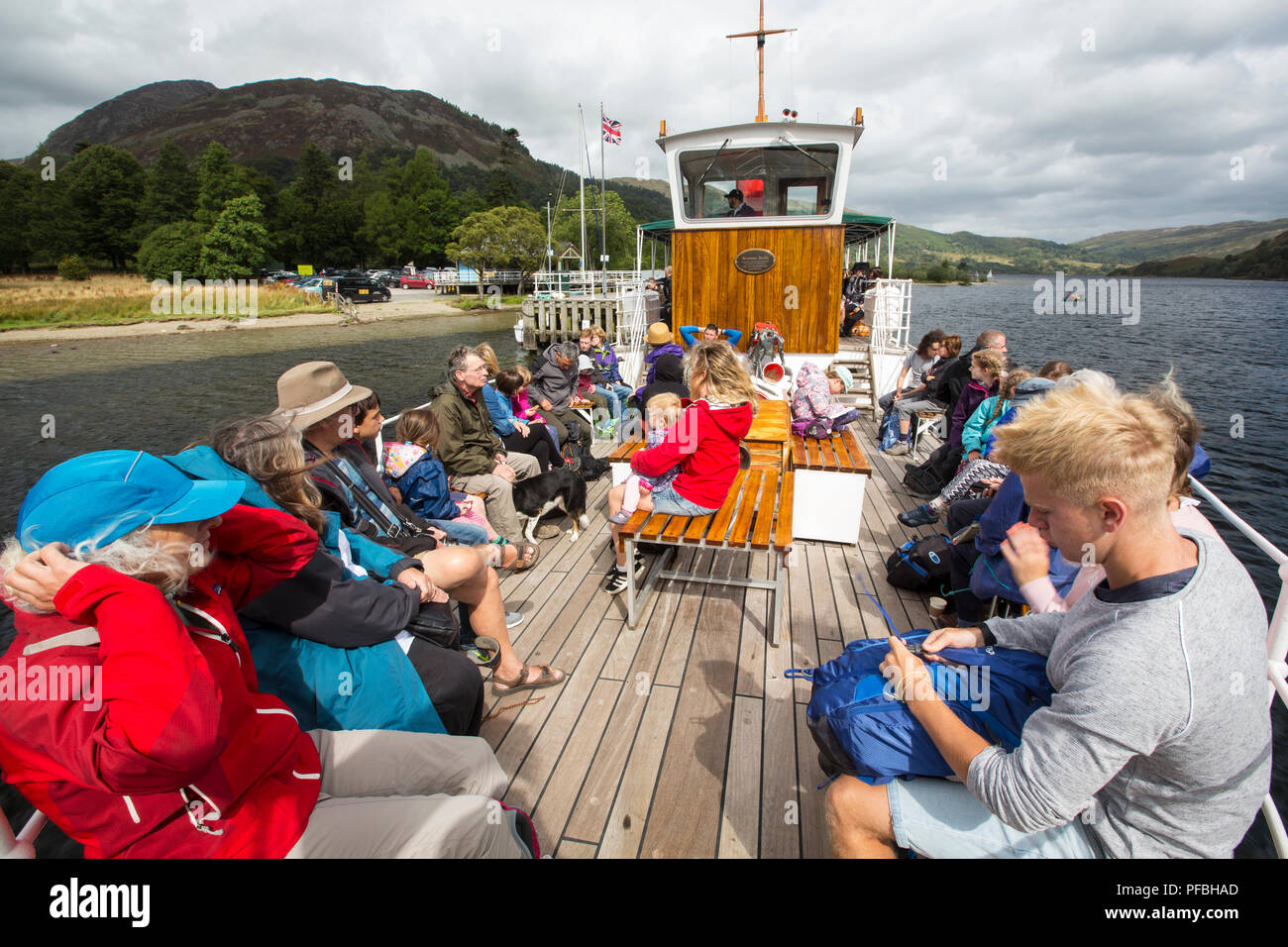 A ferry boat on Ullswater, Lake District, UK Stock Photo - Alamy