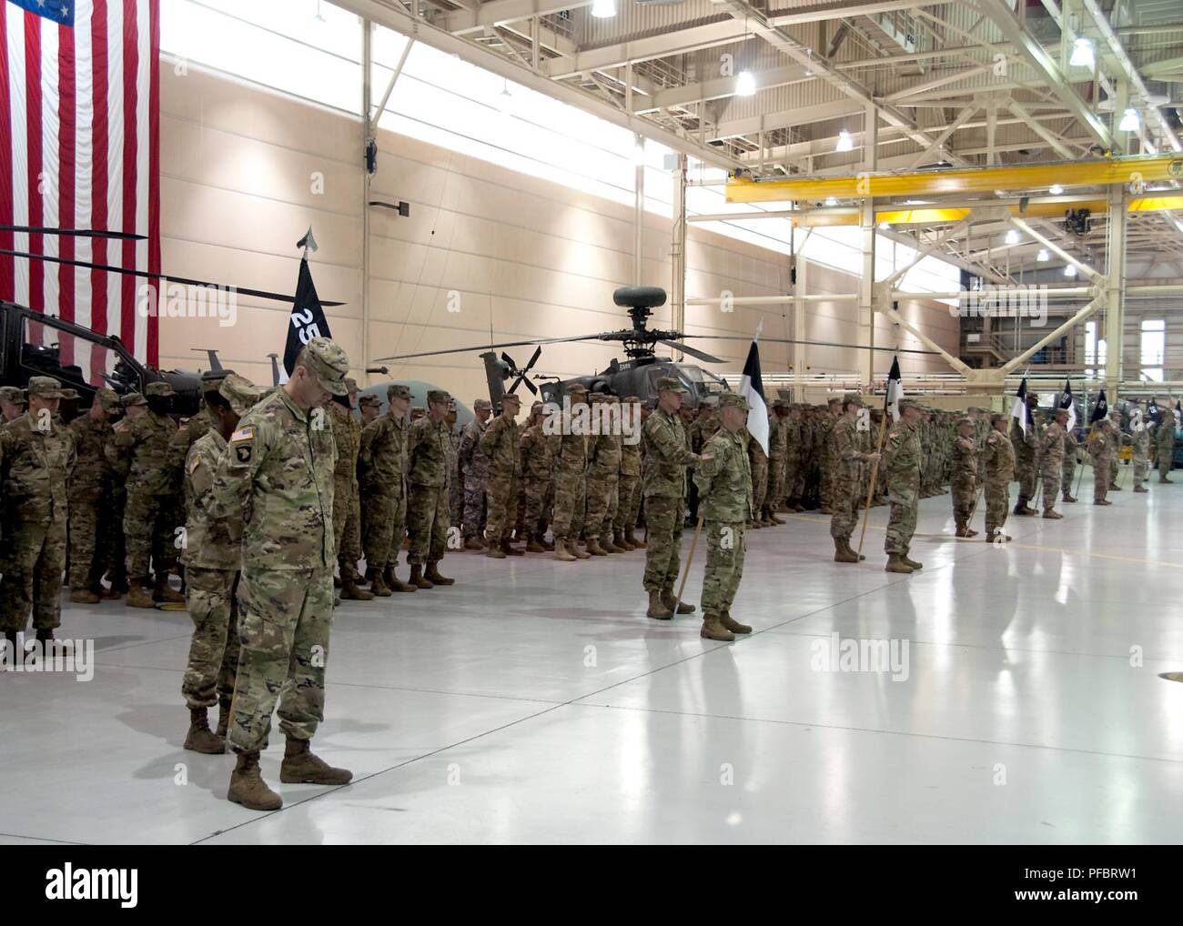 Lt. Col. Matthew Landrum, commander of the 1st Battalion, 25th Aviation ...