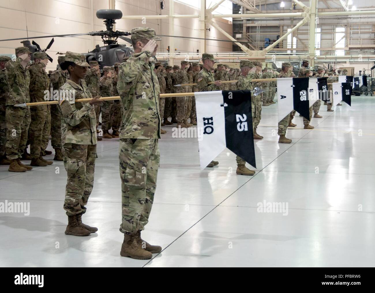 Lt. Col. Matthew Landrum, commander of the 1st Battalion, 25th Aviation ...
