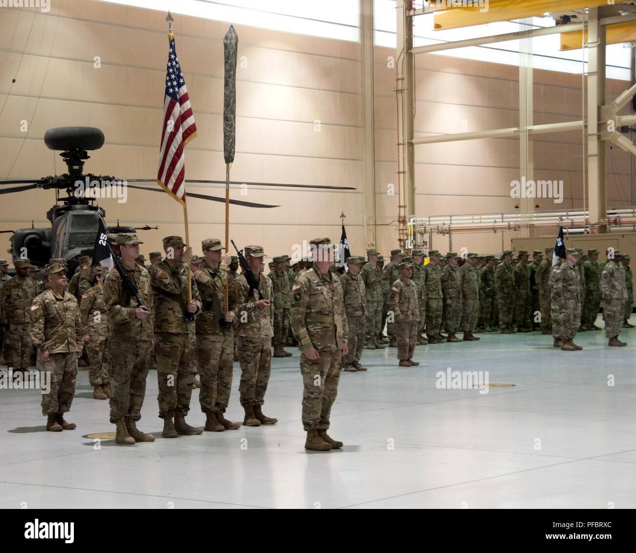 Lt. Col. Matthew Landrum, commander of the 1st Battalion, 25th Aviation ...