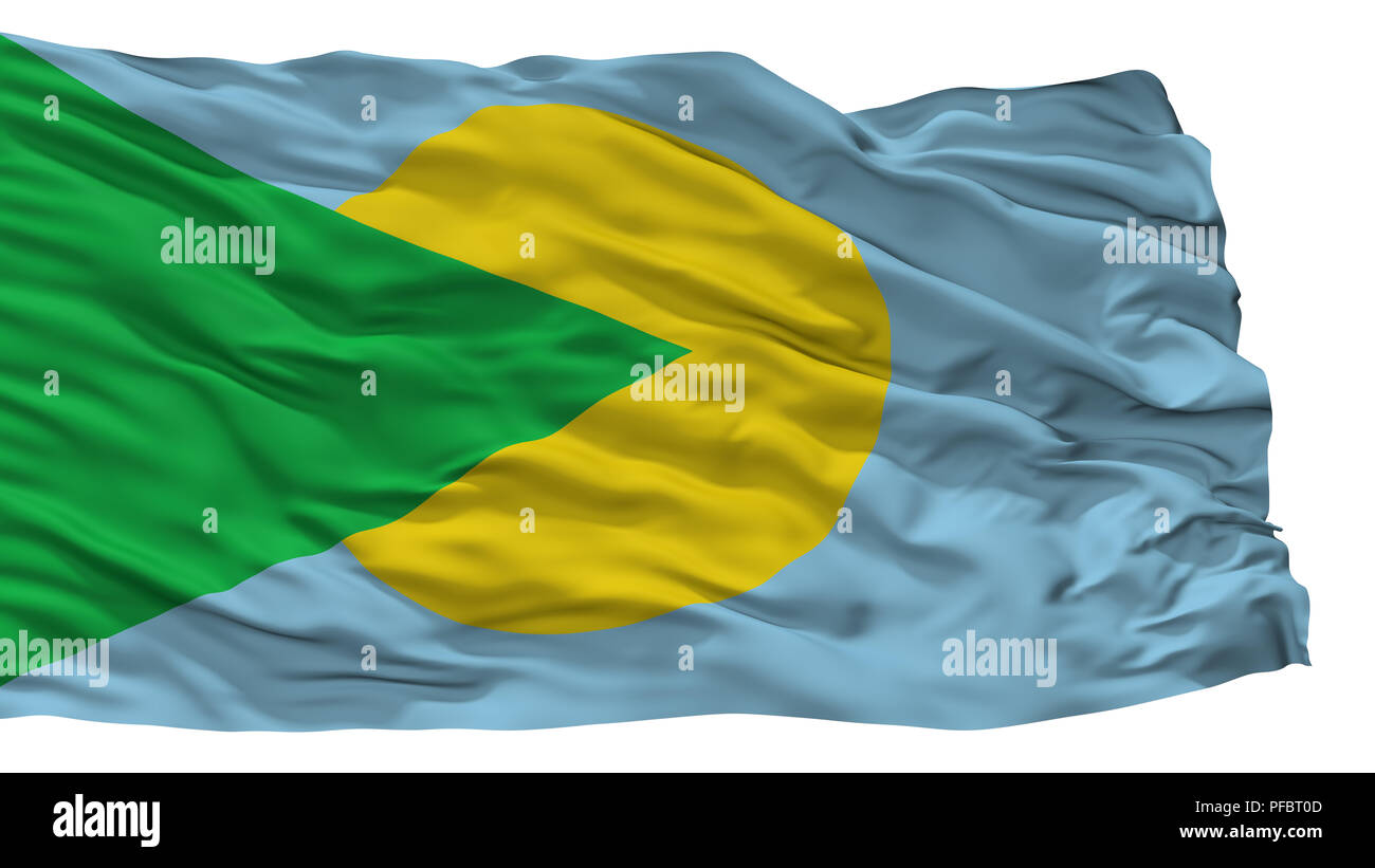 Santa Barbara City Flag, Costa Rica, Isolated On White Background Stock ...