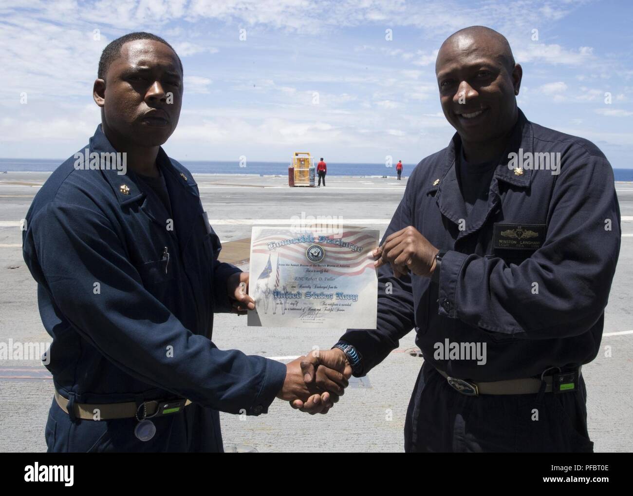 ATLANTIC OCEAN (June 1, 2018) -- Chief Engineman Robert Fuller, from ...