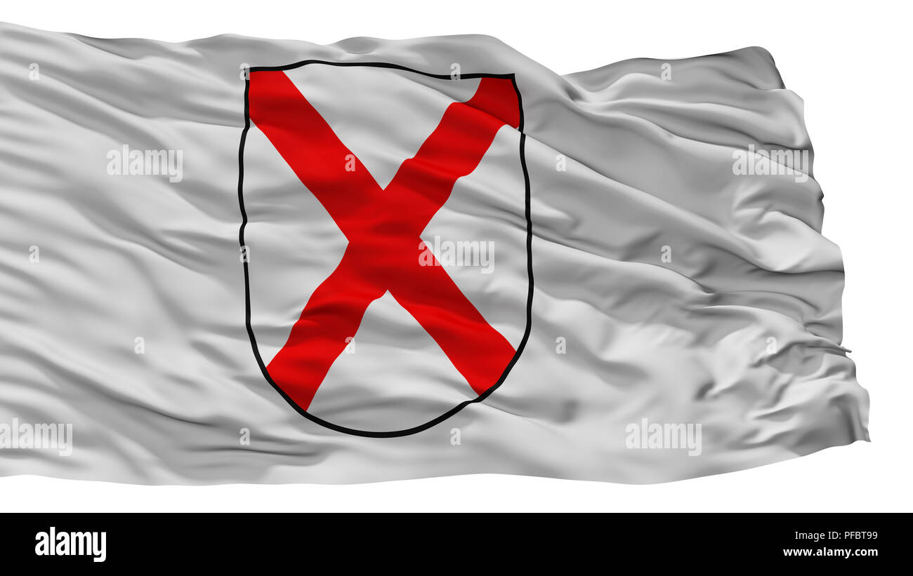 Novigrada City Flag, Croatia, Isolated On White Background Stock Photo ...