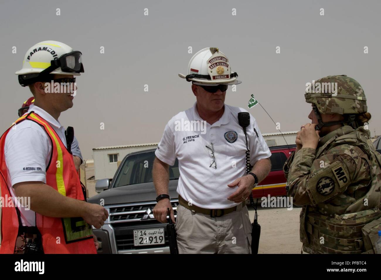 The incident commanders of the Camp Buehring Emergency Medical ...