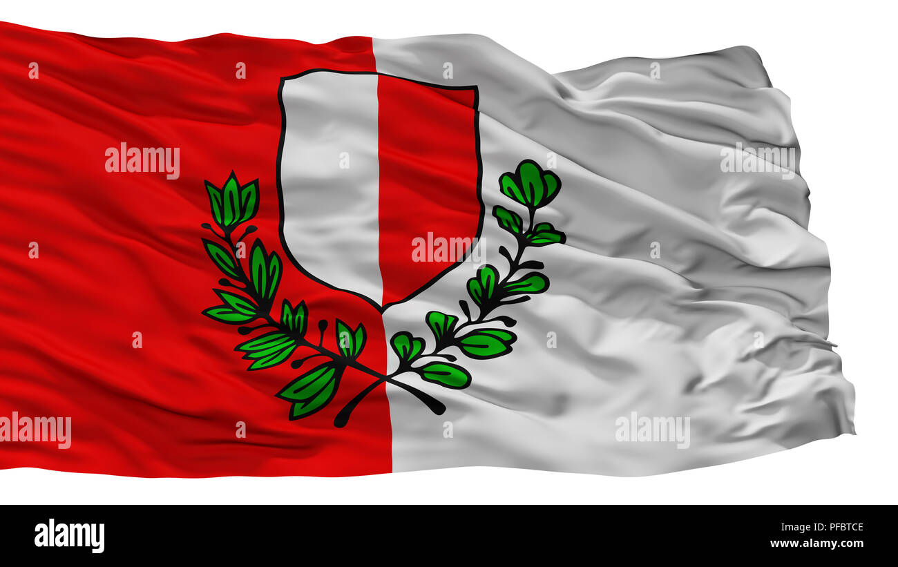 Poreca City Flag, Croatia, Isolated On White Background Stock Photo - Alamy