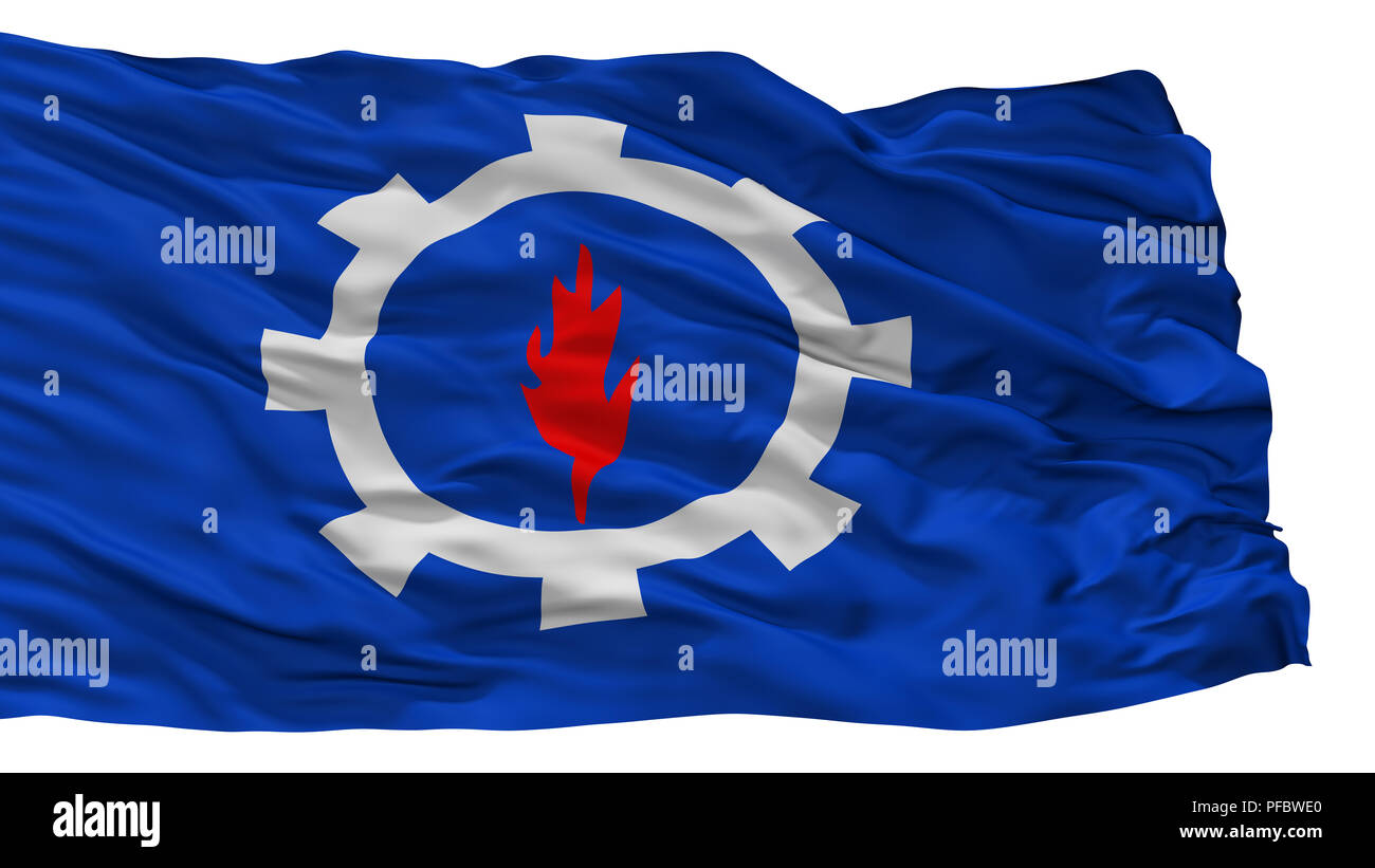 Suez Governorate City Flag, Egypt, Isolated On White Background Stock ...