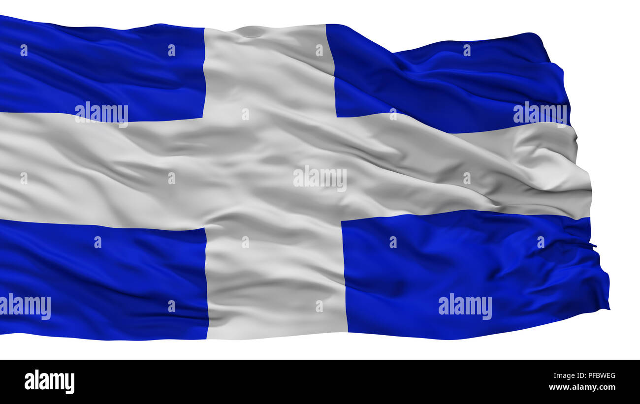 La Libertad Department City Flag, El Salvador, Isolated On White ...