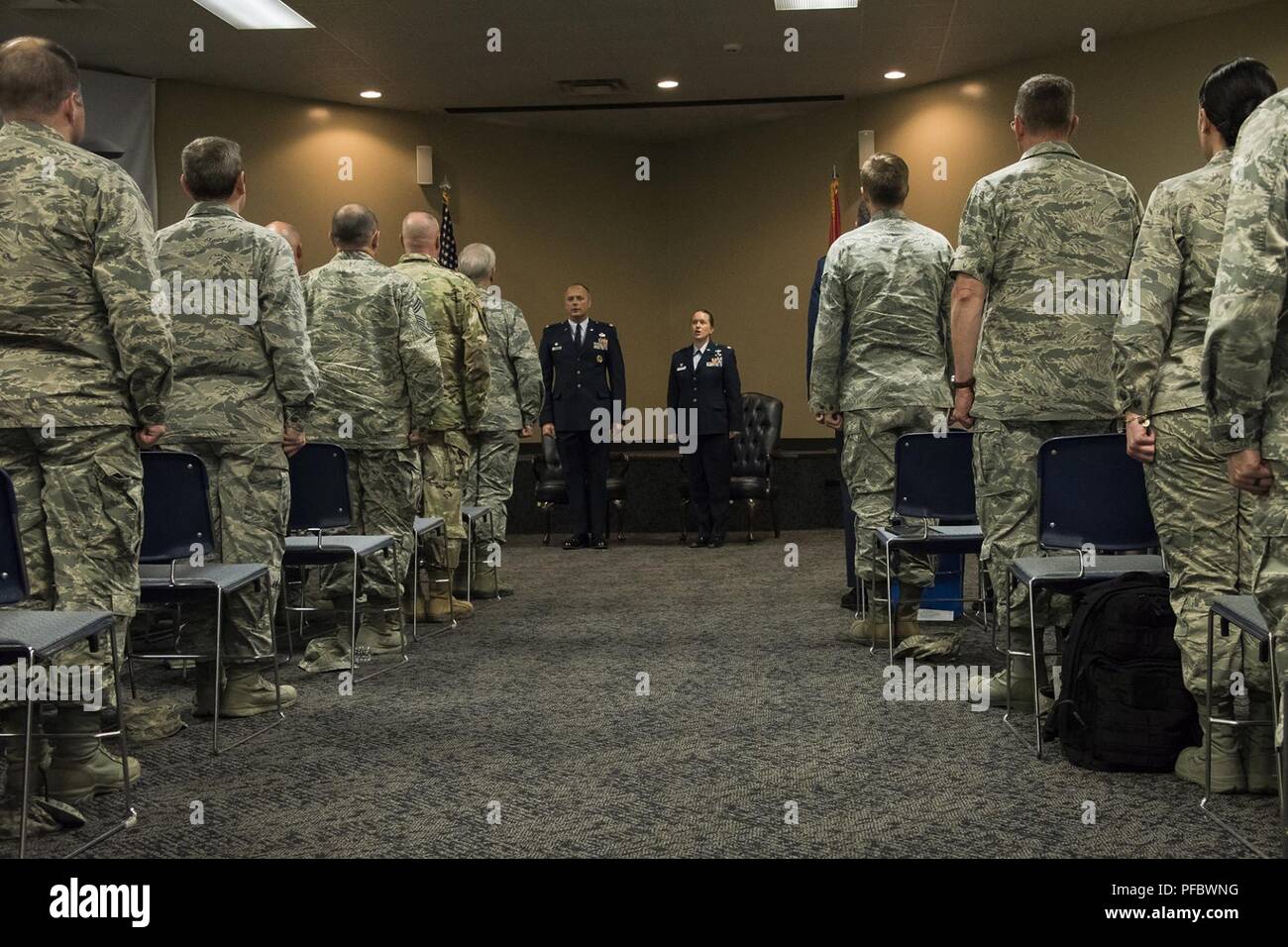 Col. Robert I. Kinney, 188th Wing commander, and Lt. Col. Sara A ...
