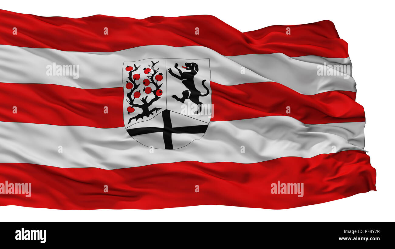 Delbruck City Flag, Germany, Isolated On White Background Stock Photo ...