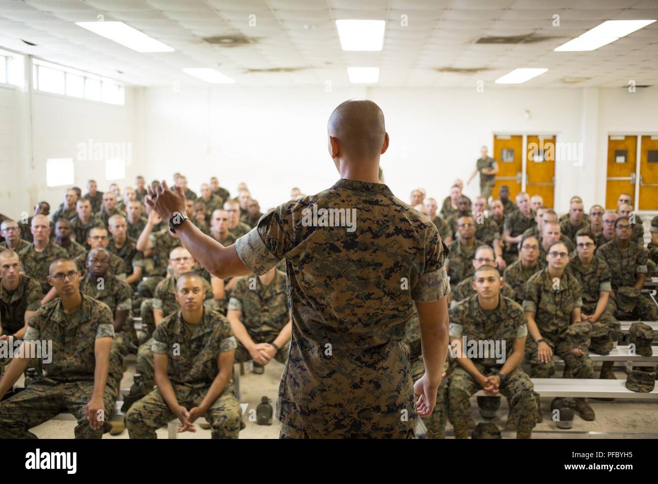 U S Marine Corps Gunnery Sgt Benjamin Dao A Chief Drill Instructor
