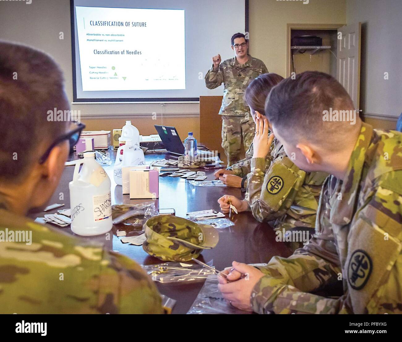 FORT CARSON, Colo. — Capt. Matthew Putnam, veterinarian and intern ...