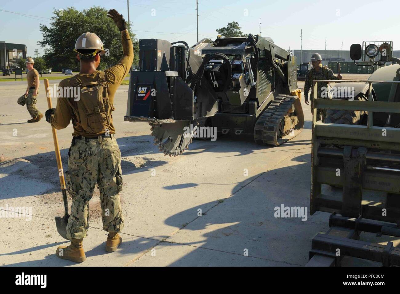 Seabees at naval construction battalion center gulfport hi-res stock ...