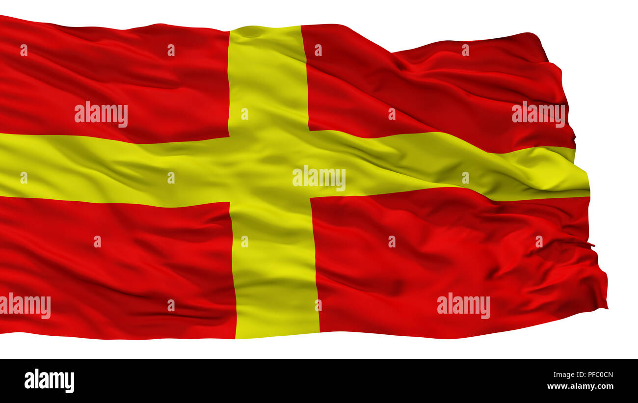 Messina City Flag, Italy, Isolated On White Background Stock Photo - Alamy