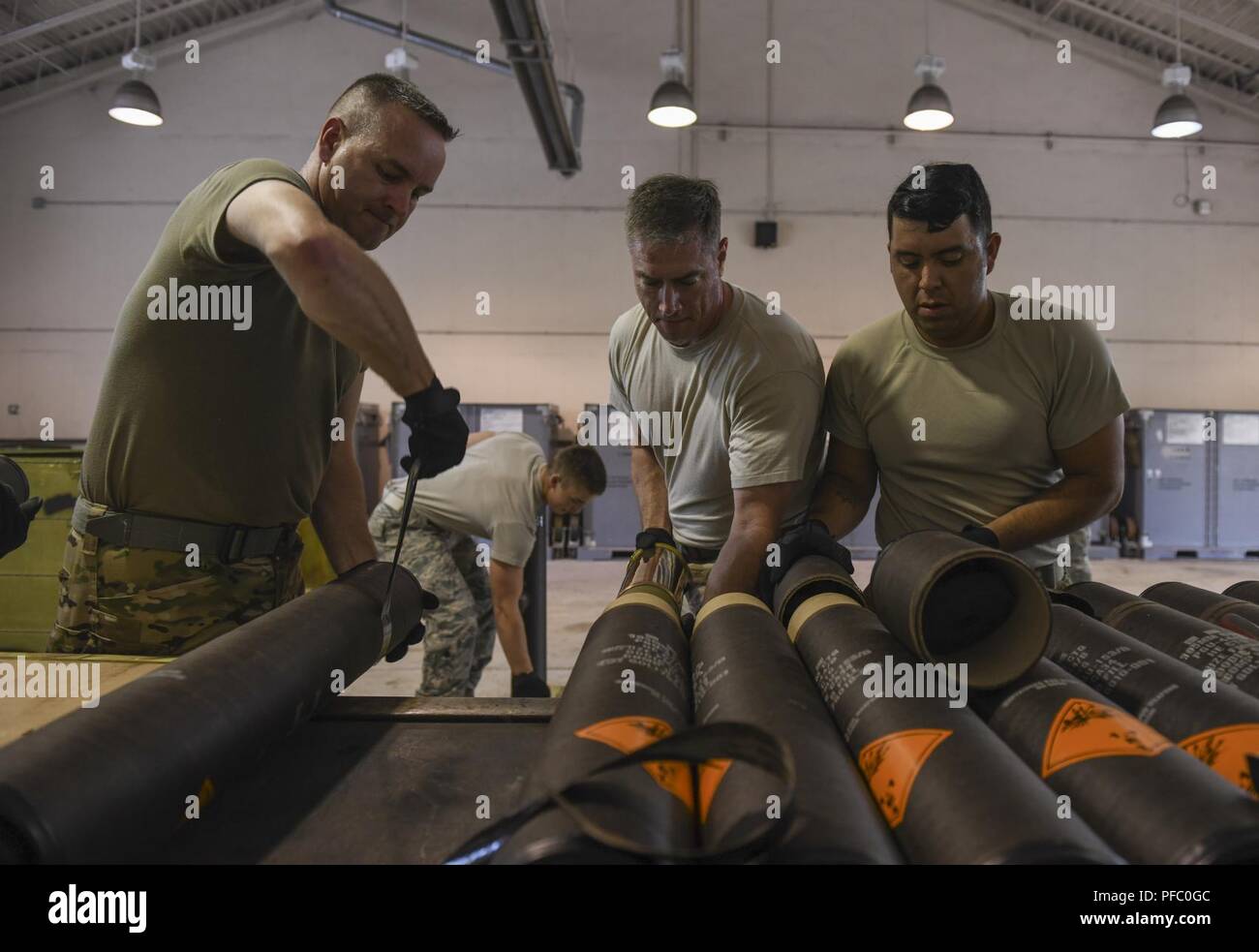 U.S. Air Force Tech. Sgt. Juan Arreola Jr., right, NCO in charge of ...