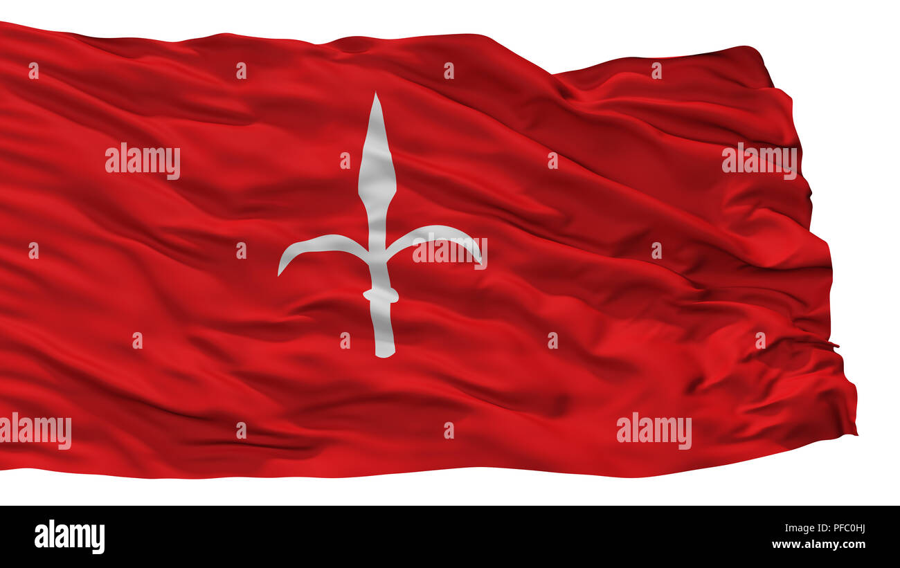 Trieste City Flag, Italy, Isolated On White Background Stock Photo - Alamy