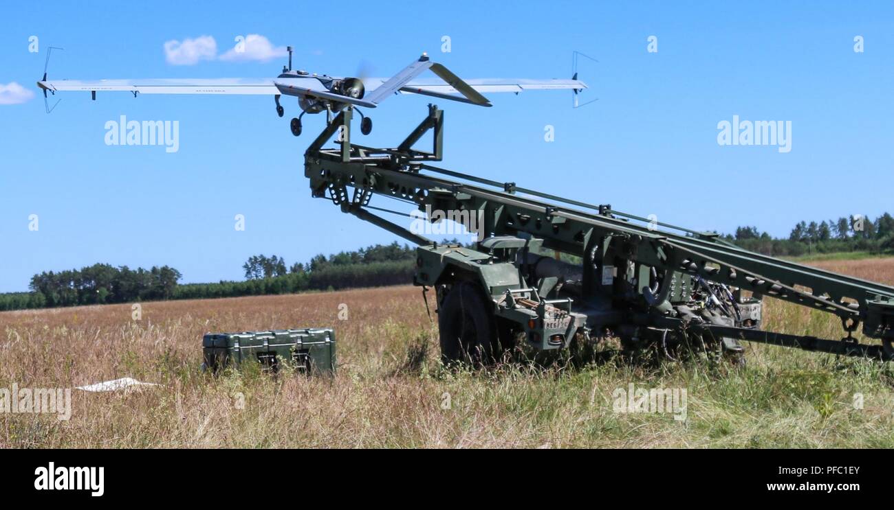 An AAI RQ-7 "Shadow" unmanned aerial system with Delta Troop ...