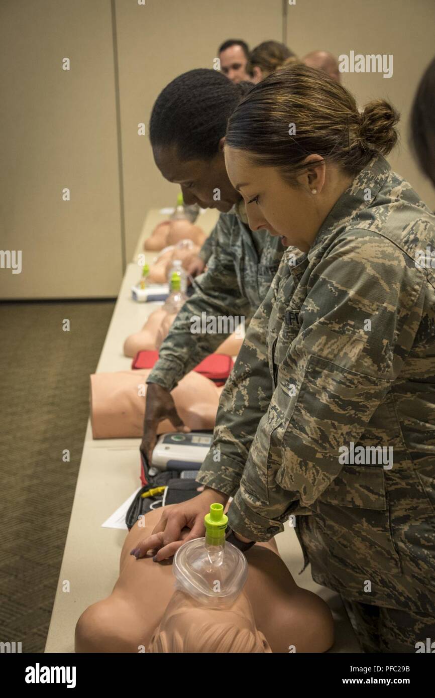 Basic life saving techniques hi-res stock photography and images - Alamy