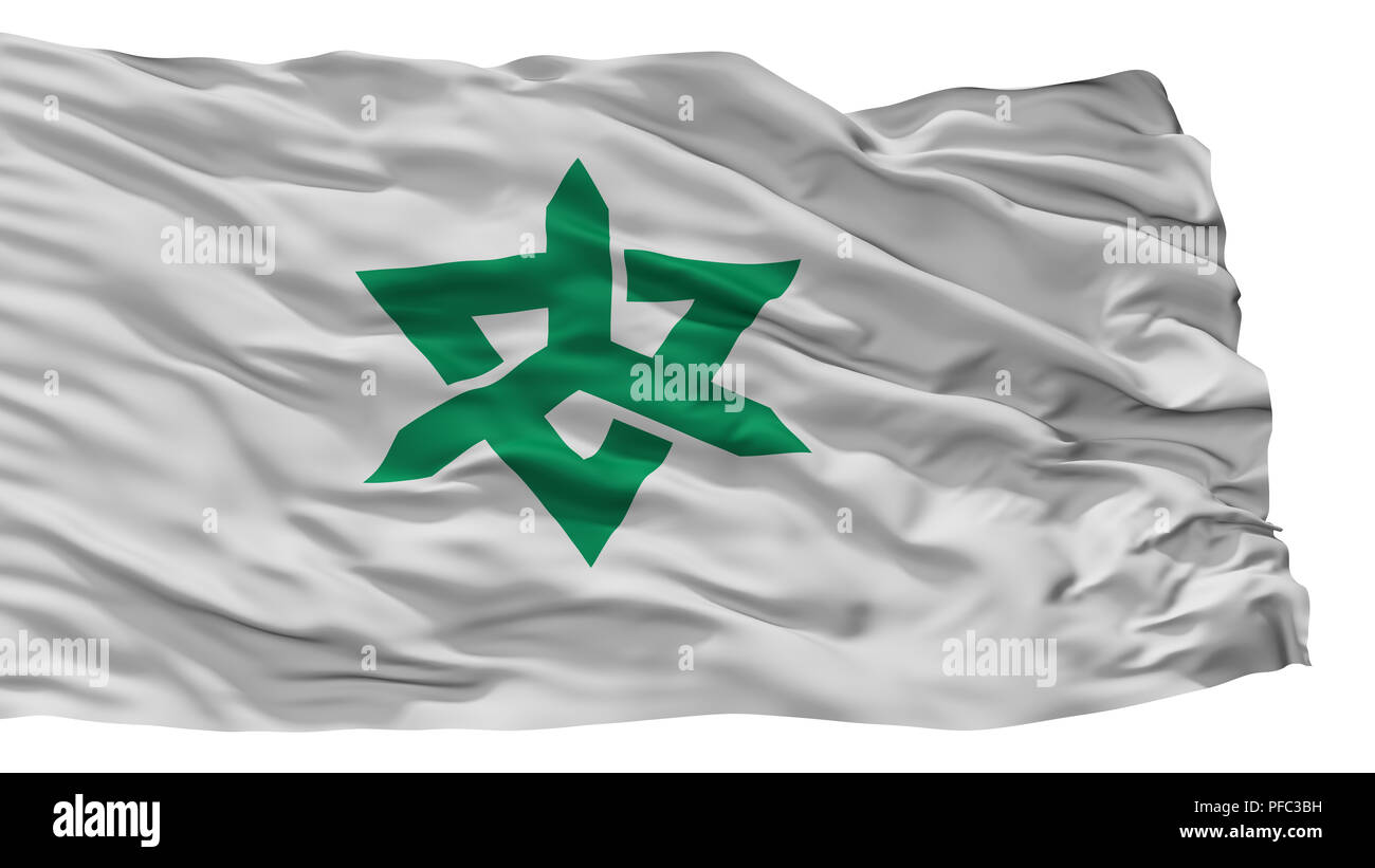 Higashi Matsuyama City Flag, Japan, Saitama Prefecture, Isolated On ...