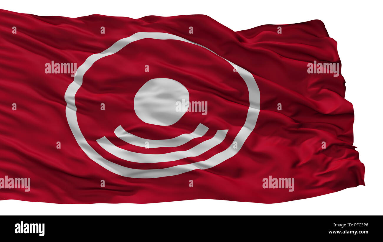 Himi City Flag, Japan, Toyama Prefecture, Isolated On White Background ...