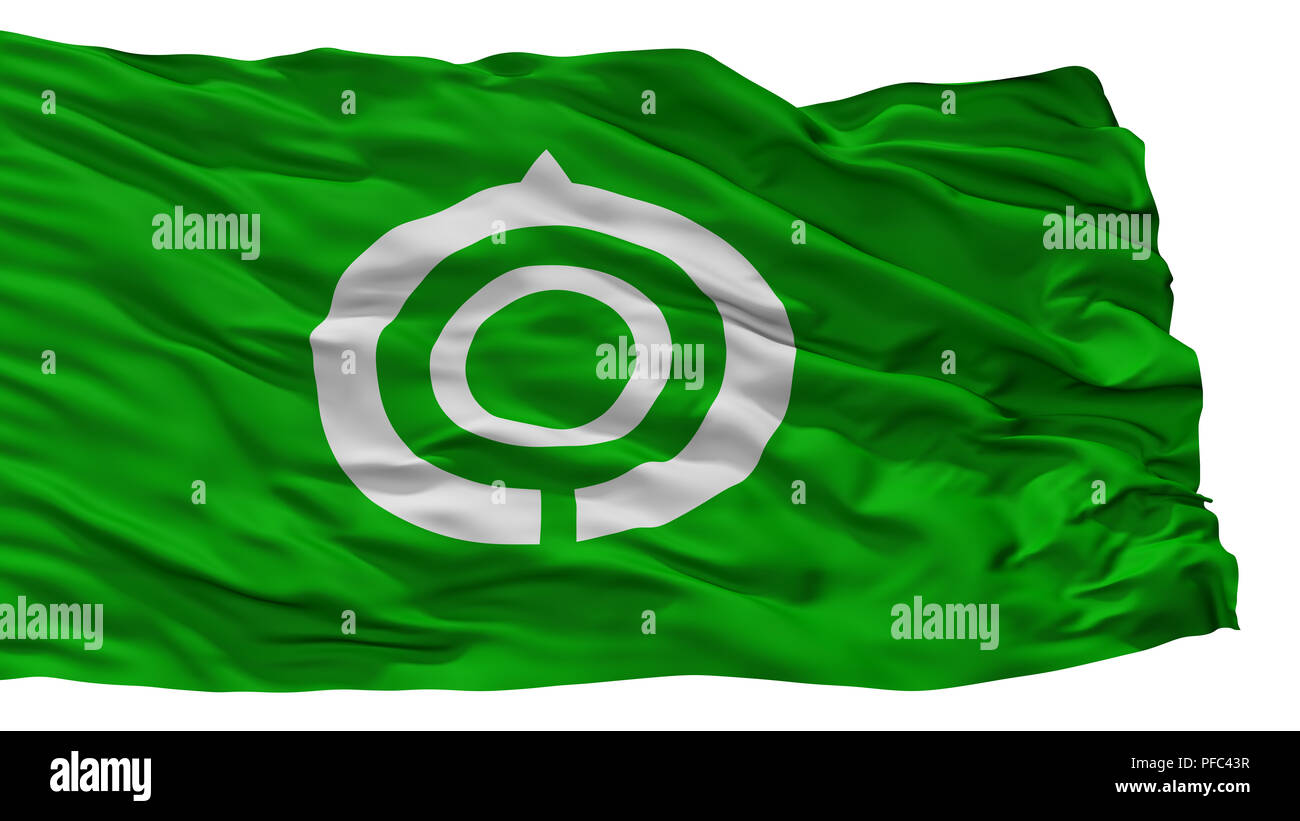 Hyuga City Flag, Japan, Hyuga Prefecture, Isolated On White Background ...