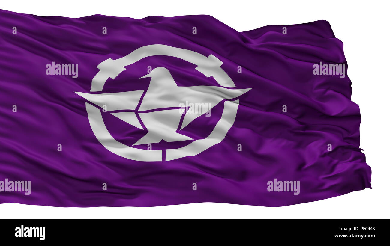 Ibaraki City Flag, Japan, Osaka Prefecture, Isolated On White ...