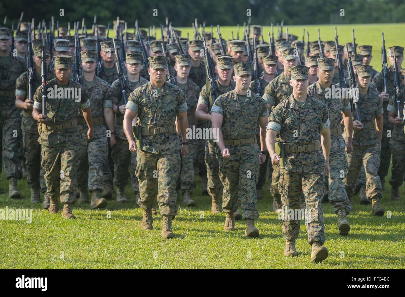 U.S. Marines and Sailors with Headquarters Regiment, 2nd Marine ...