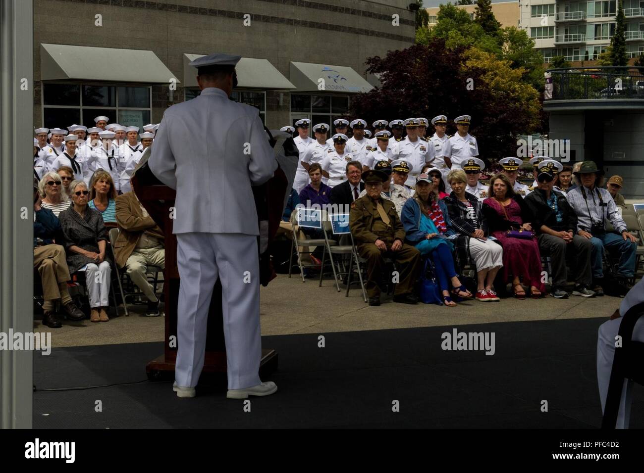 BREMERTON, Wash. (June 7, 2018) The audience looks-on as Capt. David ...
