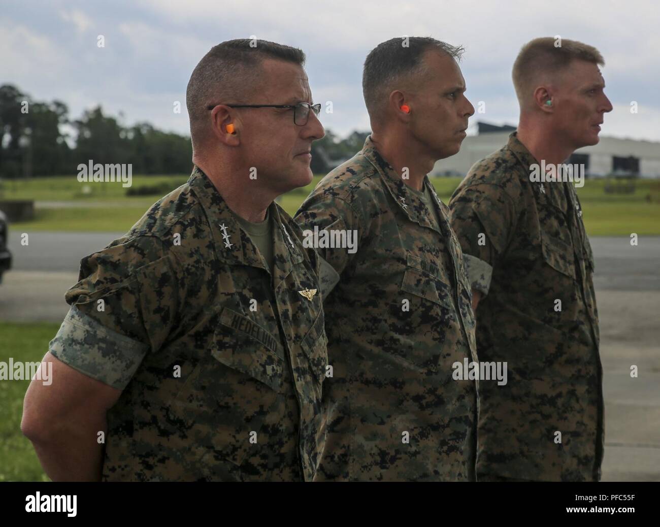 Lieutenant General Robert F. Hedelund (left), commanding general of II ...