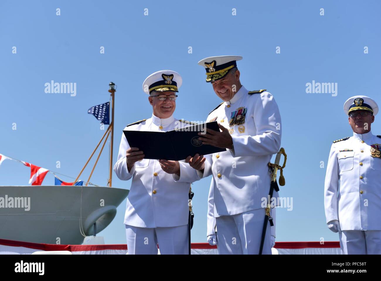 Coast Guard Commandant Adm. Karl Schultz presents Vice Adm. Fred ...