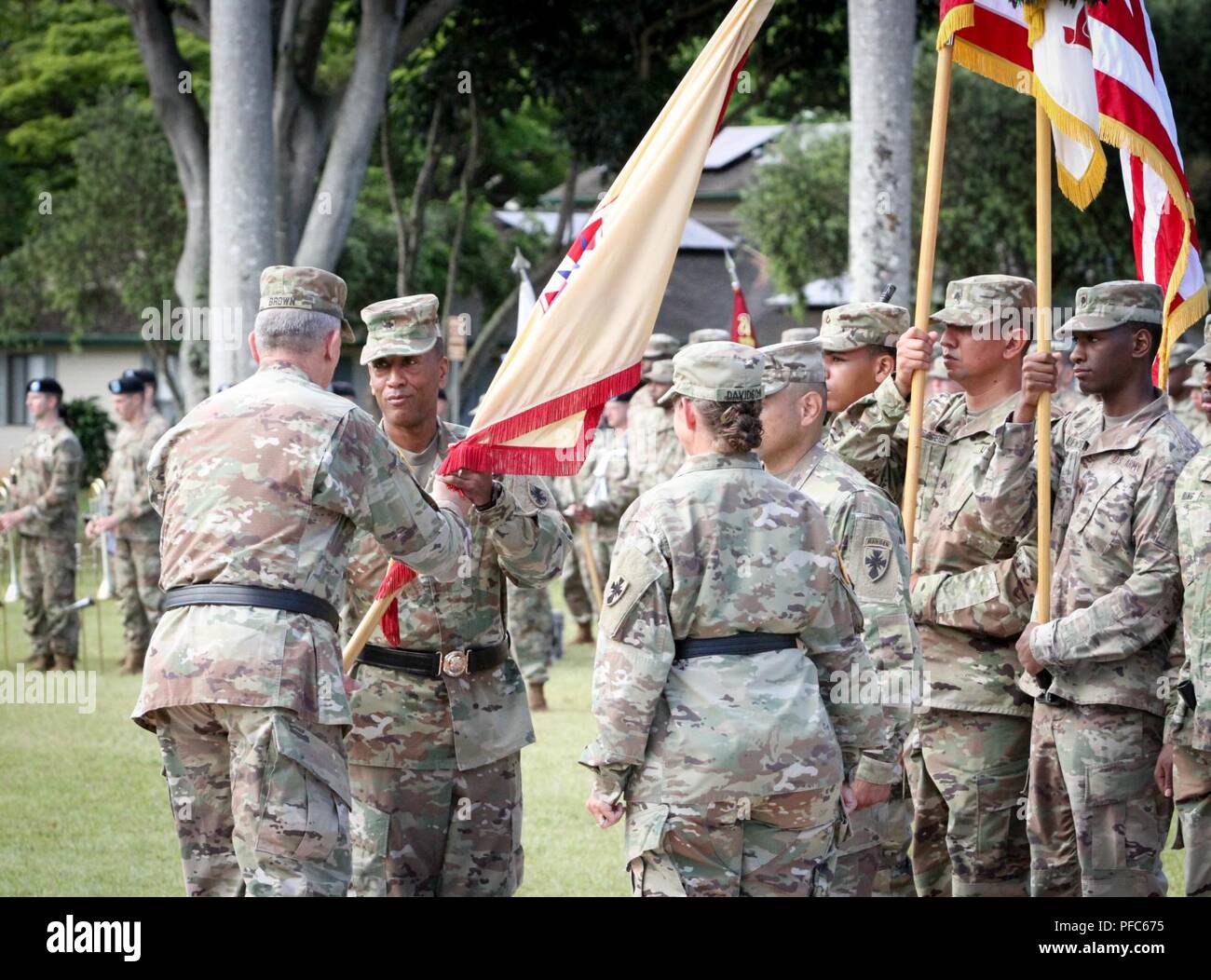 Brig. Gen. Charles R. Hamilton, commander of the 8th Theater ...