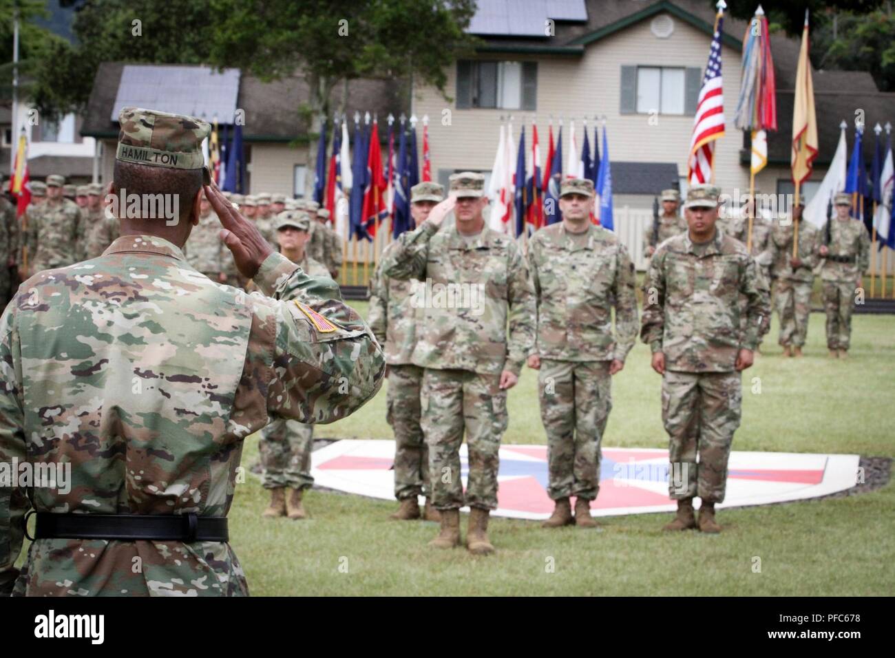 Brig. Gen. Charles R. Hamilton, commander of the 8th Theater ...