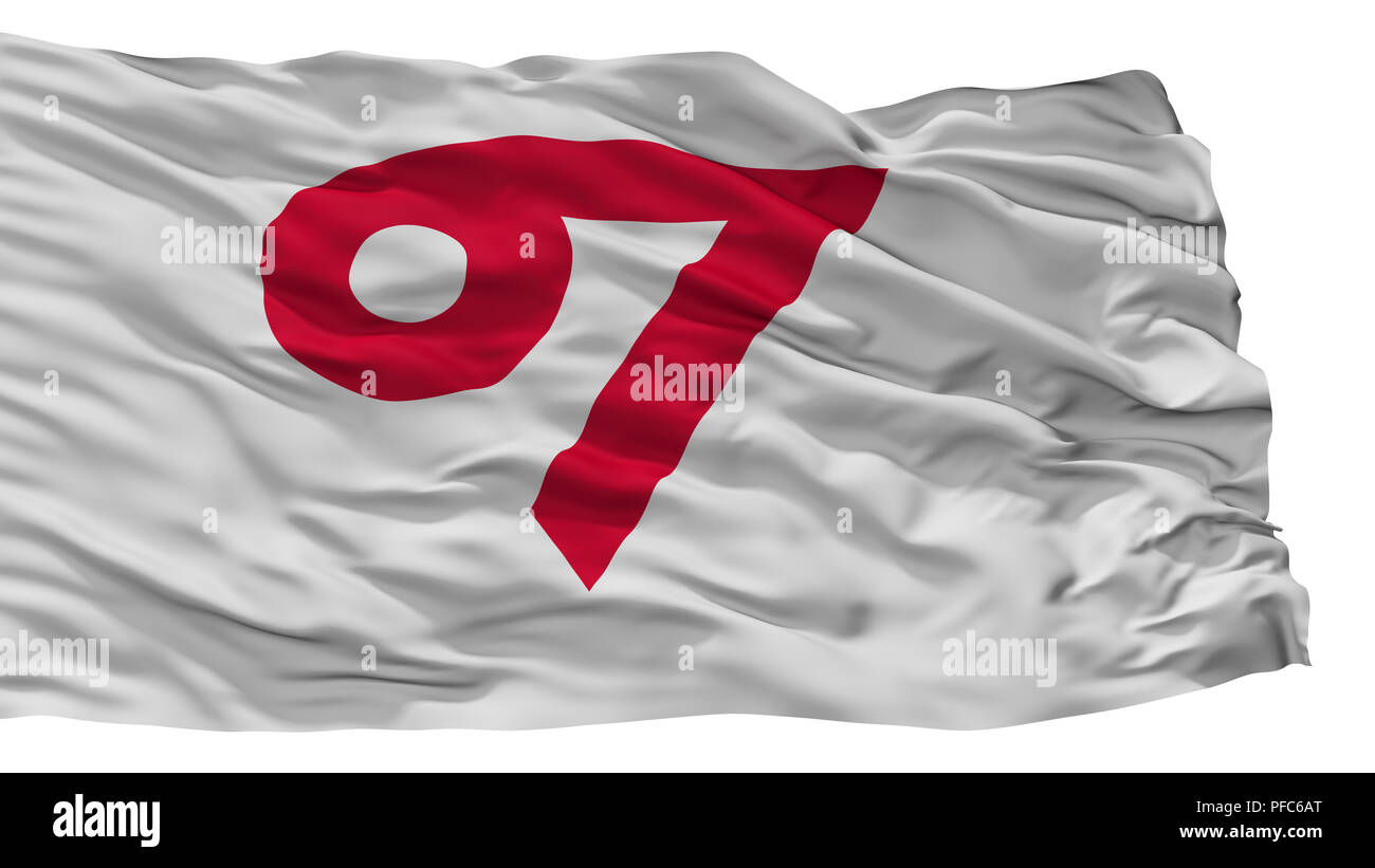 Kani City Flag, Japan, Gifu Prefecture, Isolated On White Background ...